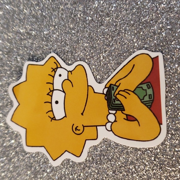 Simpsons | Design | The Simpsons Waterproof Sticker Lisa Money | Poshmark